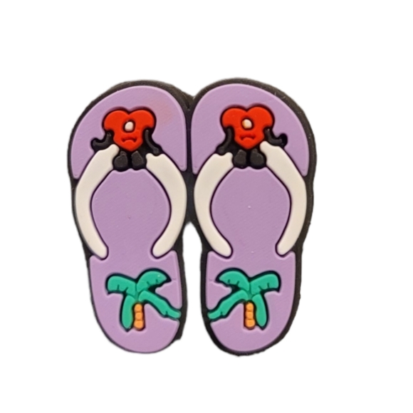 Accessories | New Bad Bunny Purple Flip Flips Croc Charm | Poshmark